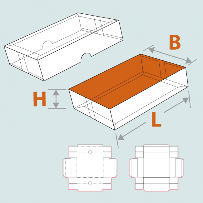 Bodem/Deksel - Op doos type